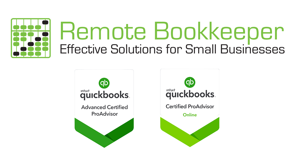 Remote Bookkeeper - Quickbooks Certified Experts!